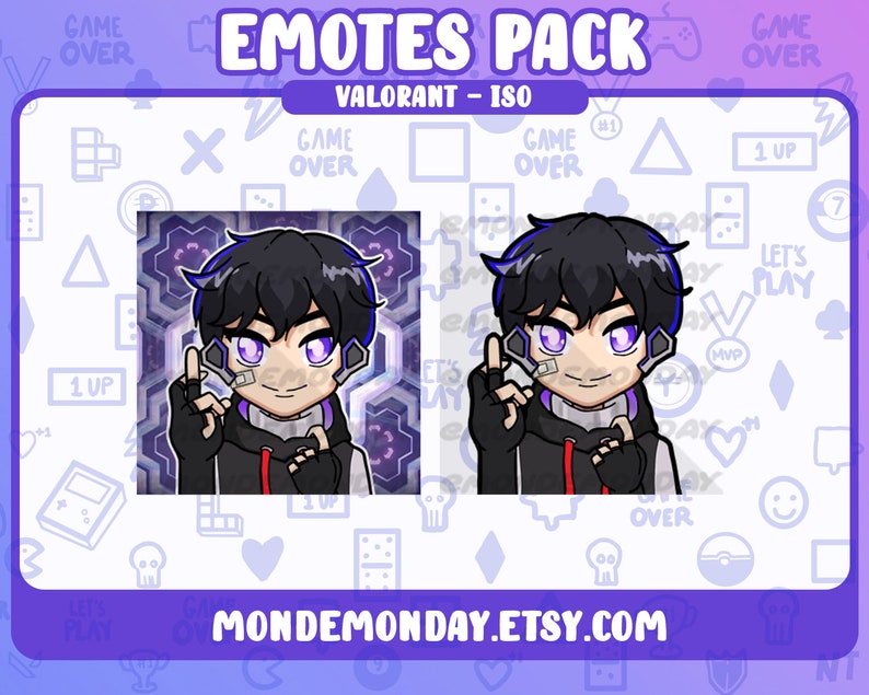 Iso - "domain Expansion" Static Emote | Twitch, Discord, Youtube - Etsy