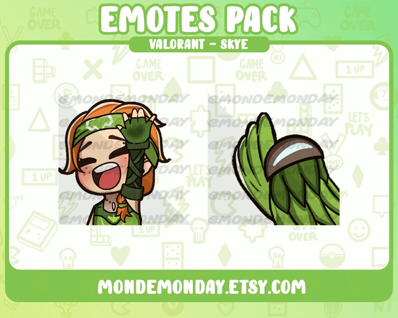 Skye waving Animated Emote Twitch, Discord, Youtube - Etsy