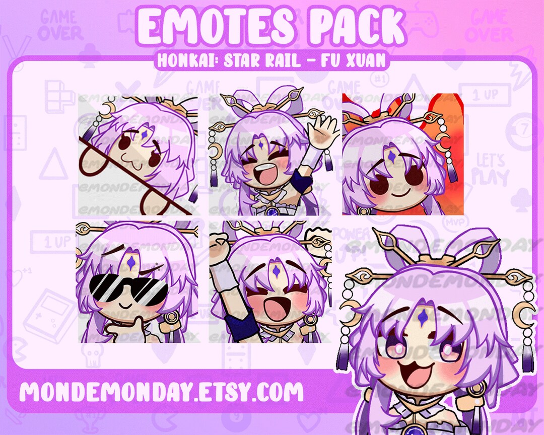 Fu Xuan - 6x Animated and Static Emotes Bundle B | Twitch, Discord ...
