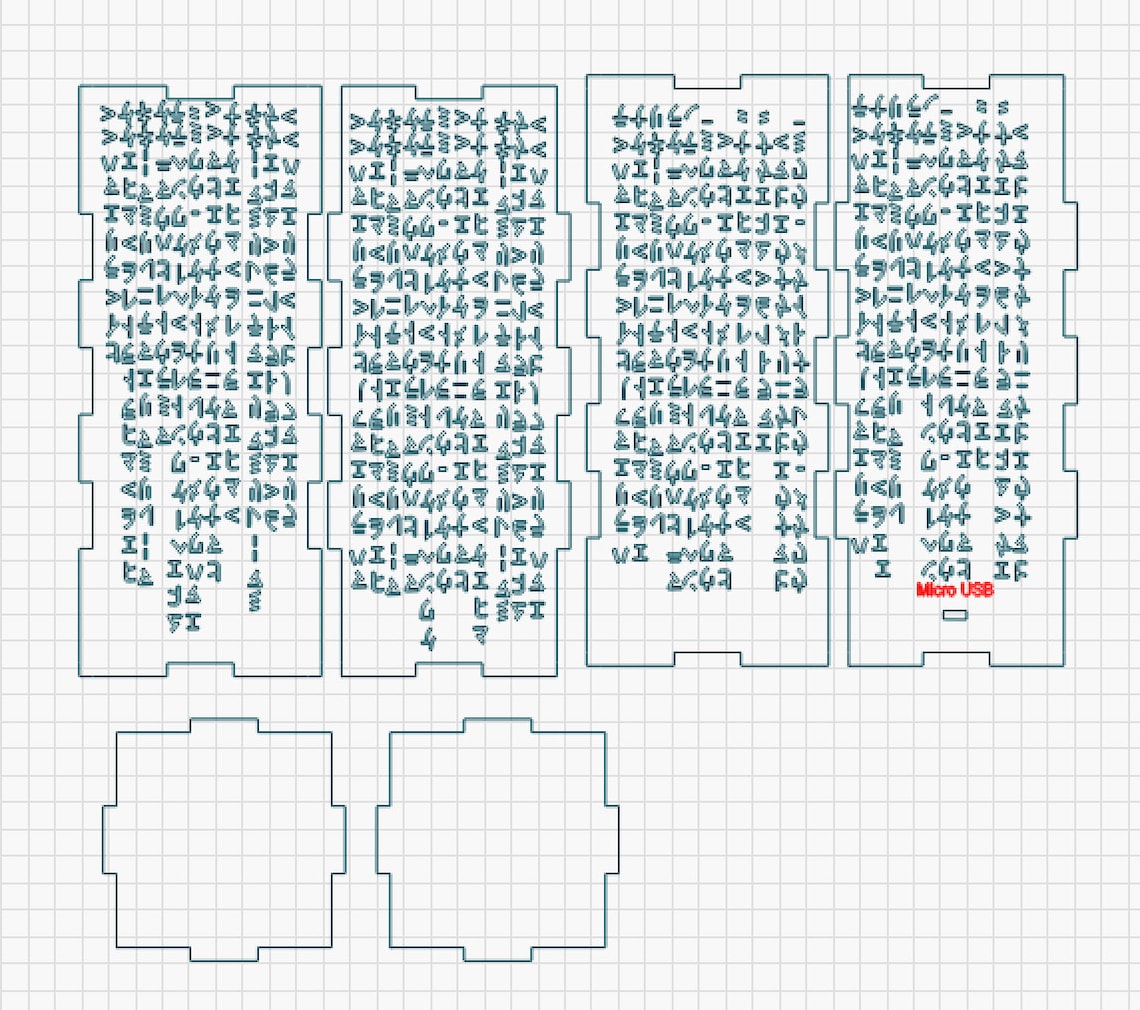Matrix Code Lamp SVG for Lasercut - Etsy