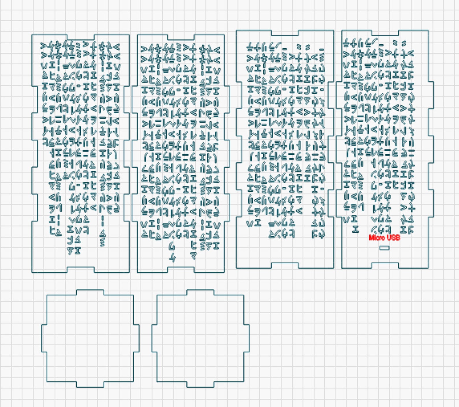 Matrix Code Lamp SVG for Lasercut - Etsy