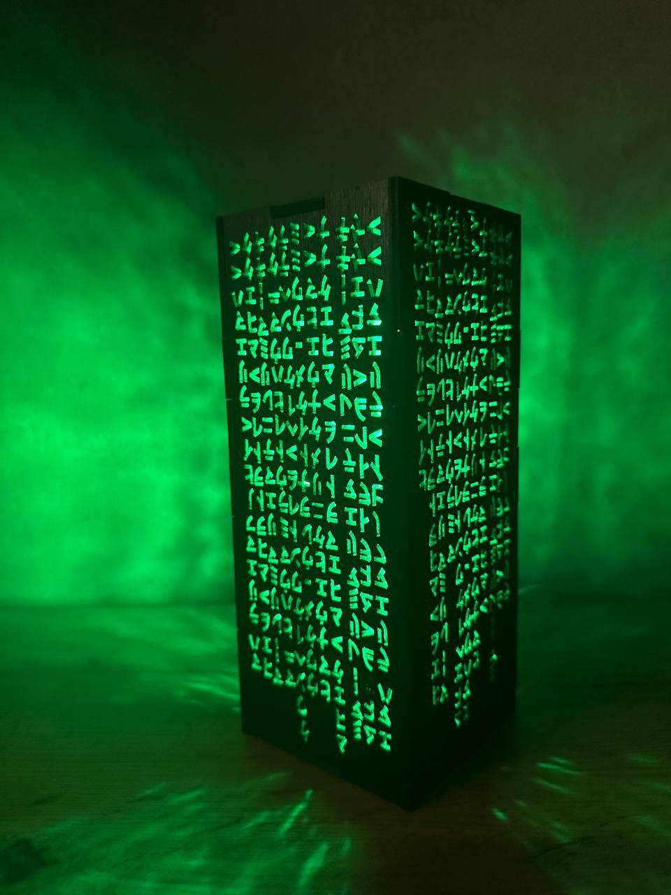 Matrix Code Lamp SVG for Lasercut - Etsy