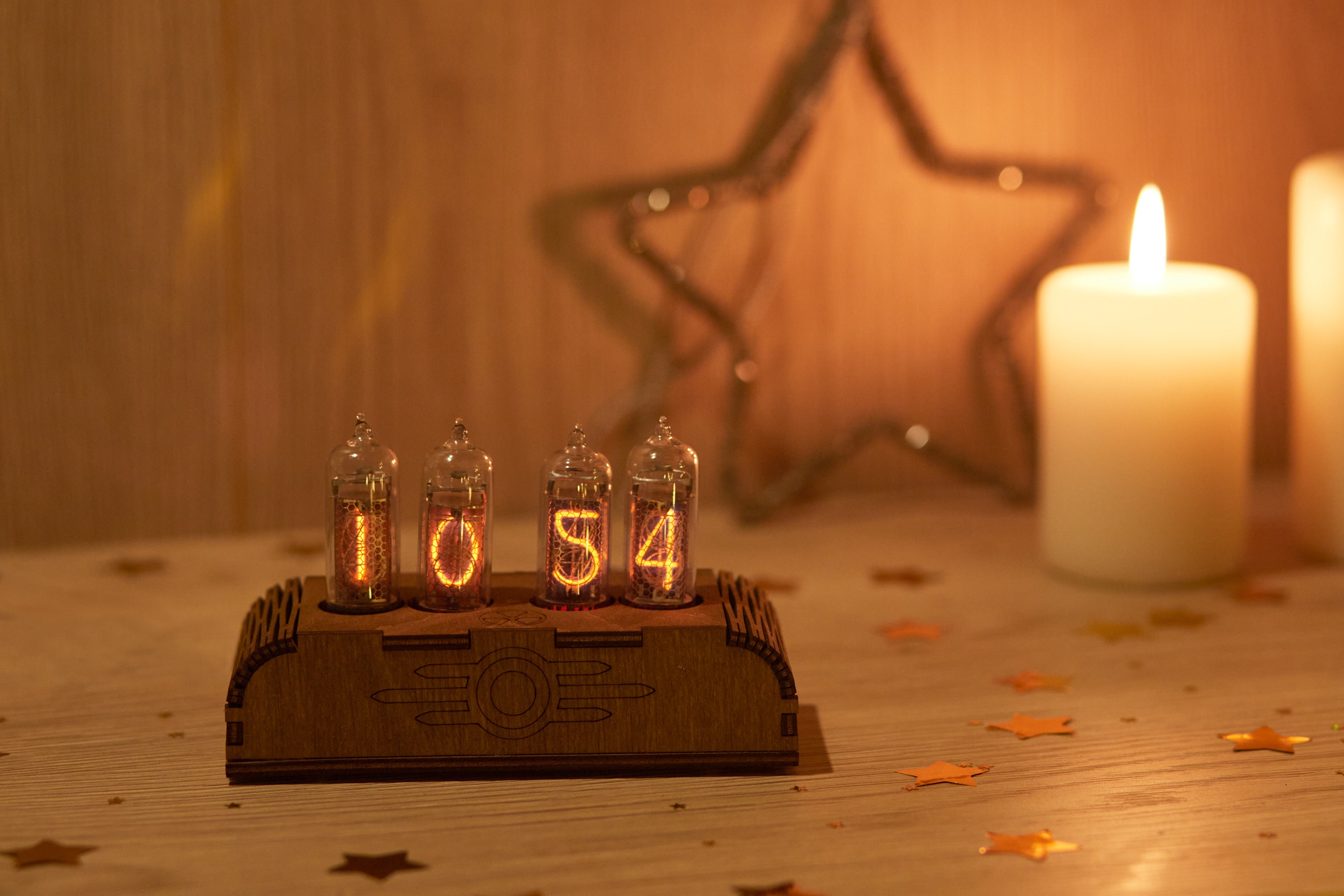 Часы Nixie IN-14 Fallout Nixie Tube Clock - Etsy