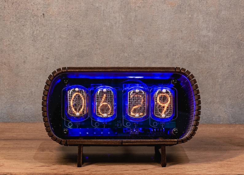 Nixie Clock Kit IN-12 Прозрачная передняя панель (с трубками) - Etsy