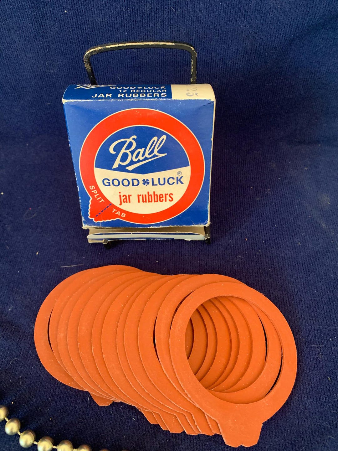 Ball Vintage 12 Good Luck Split Tab Jar Rubbers Canning Seals New in ...