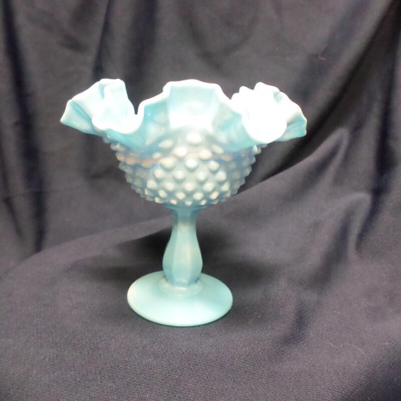 Blue Glass Compote - Etsy