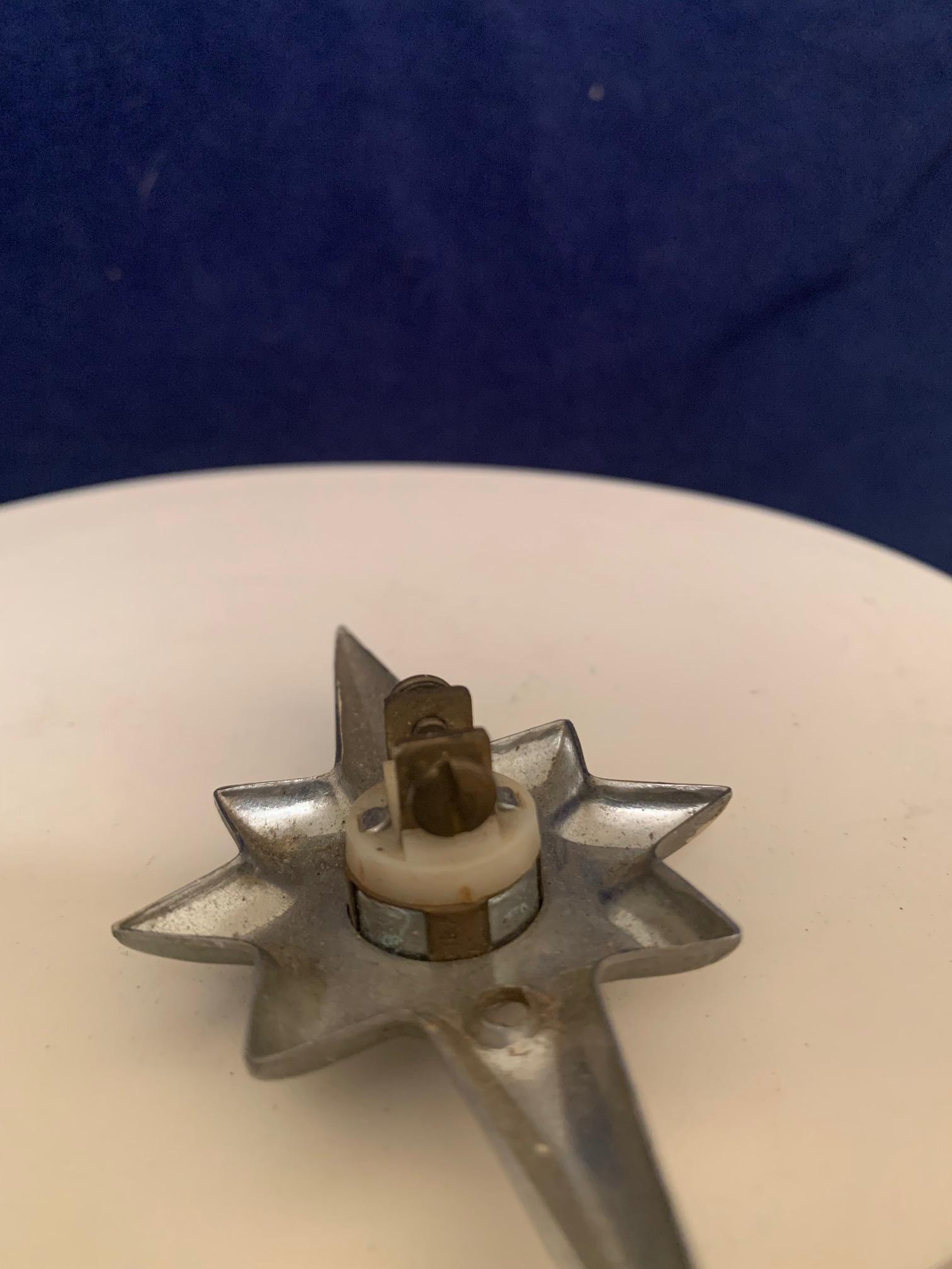 Vintage MCM Atomic Starburst Metal Doorbell Button - Etsy