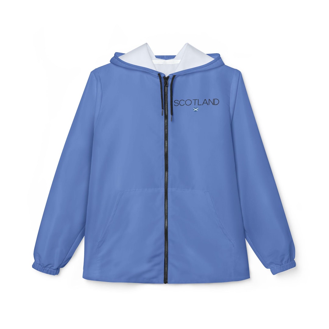 Raincoat Scotland Rain Jacket Windbreaker Scottish Zip up Coat ...