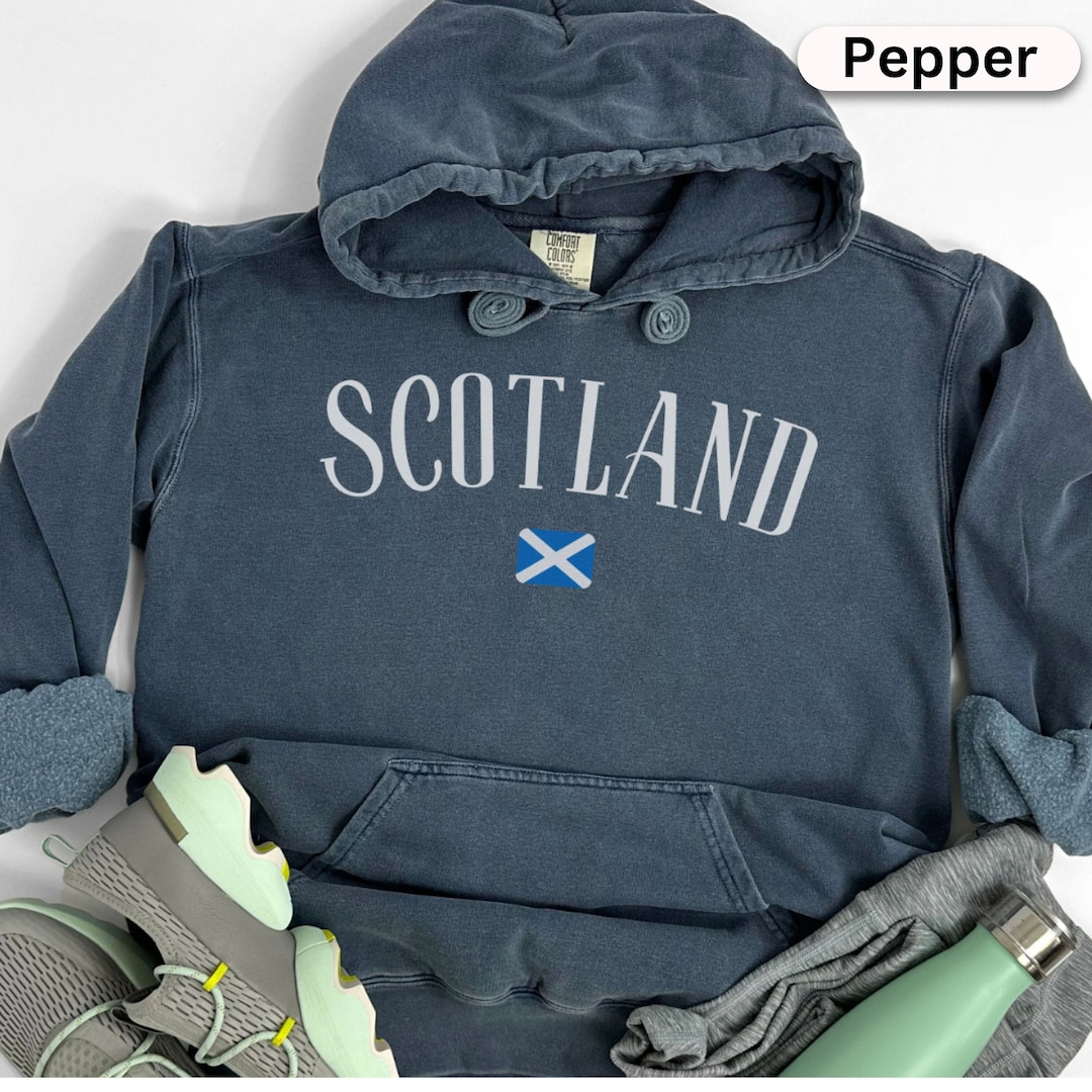 Scotland Sweatshirt, Scottish Gift Comfort Colors® Brand Hooded ...