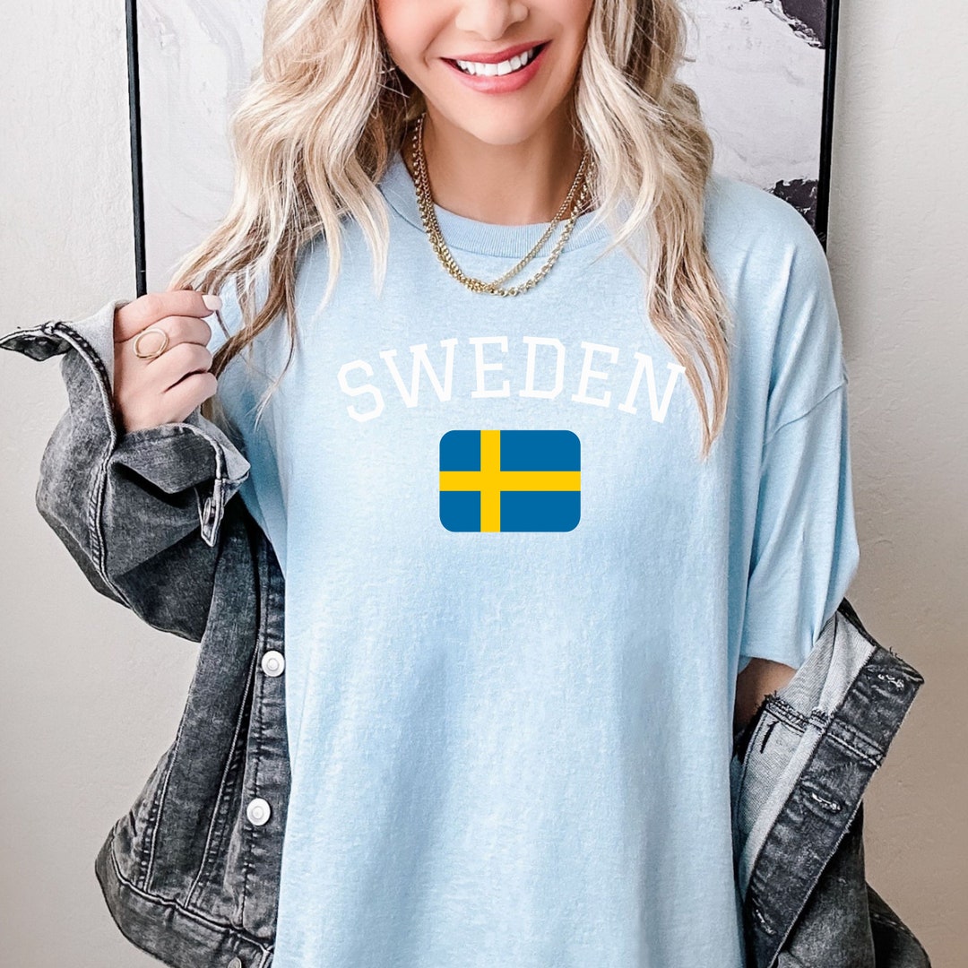 Swedish Flag Emblem Best Sweden Flag Shirt Sweden Tshirt - Etsy