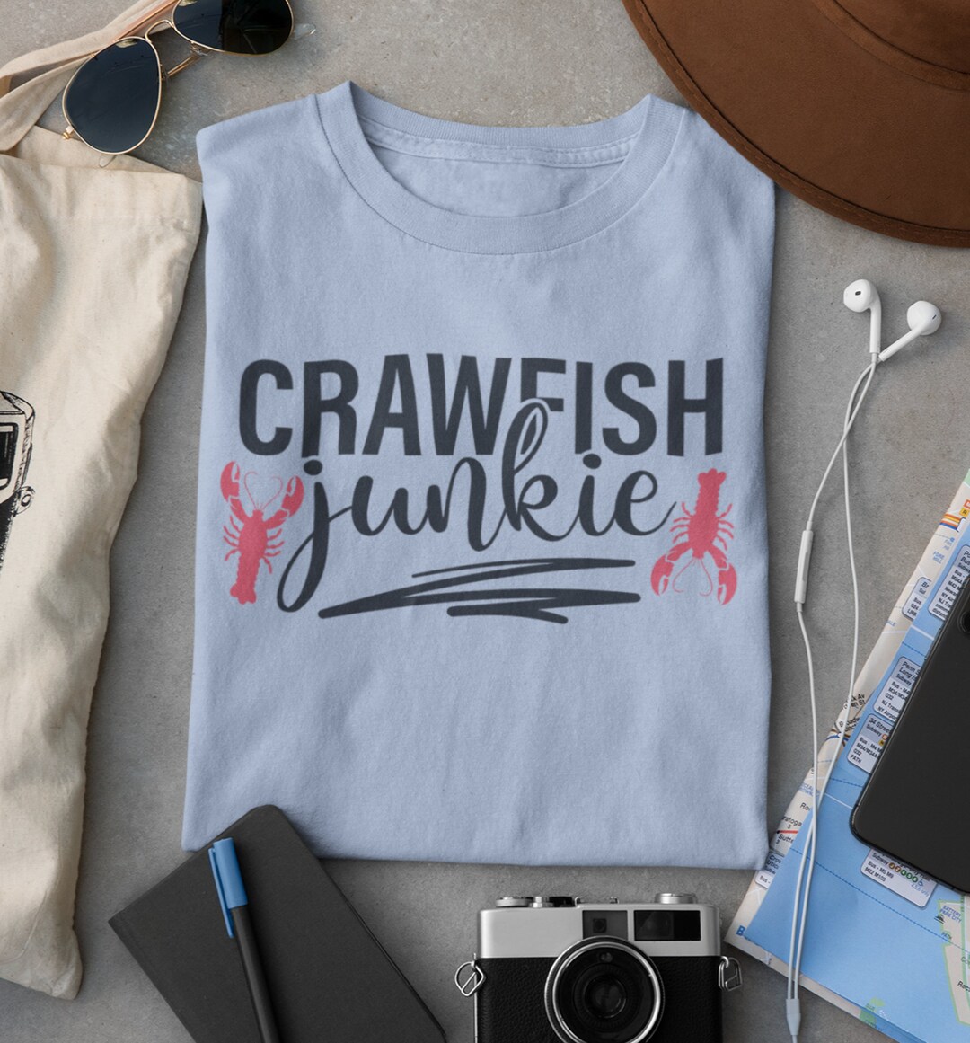 Crawfish Festival, Crawfish Junkie T-shirt for Seafood Lovers ...