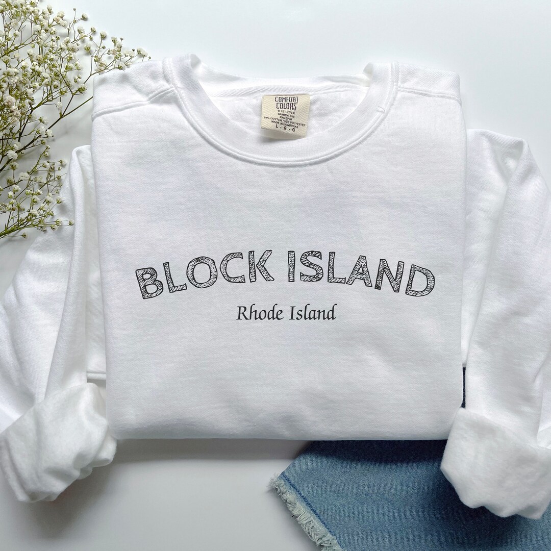 Block Island Sweatshirt, Popular Comfort Colors® Rhode Island Pullover ...