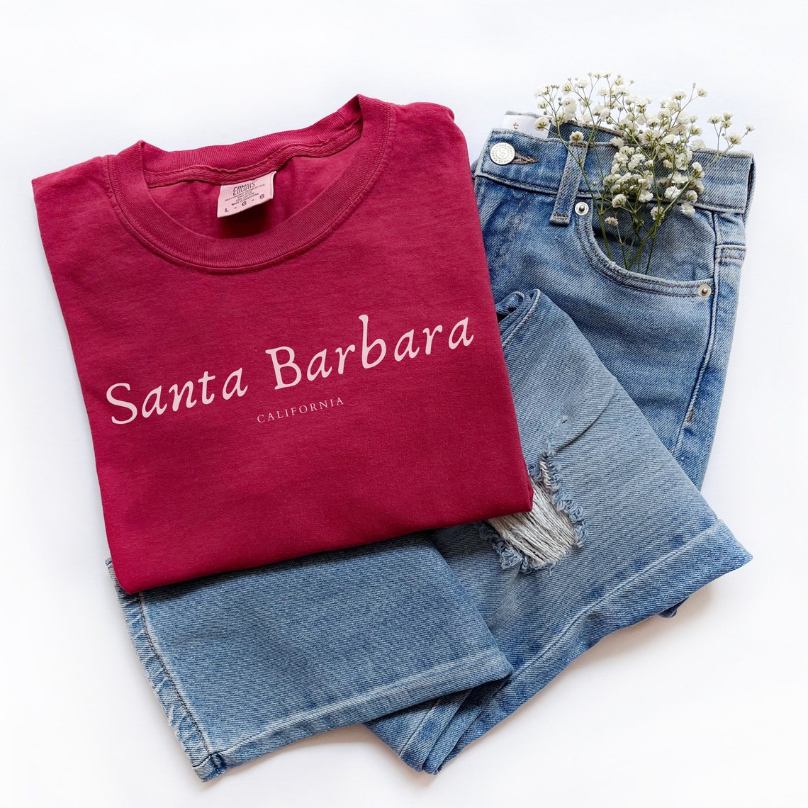 Beach Shirt California Apparel Santa Barbara California Christmas ...