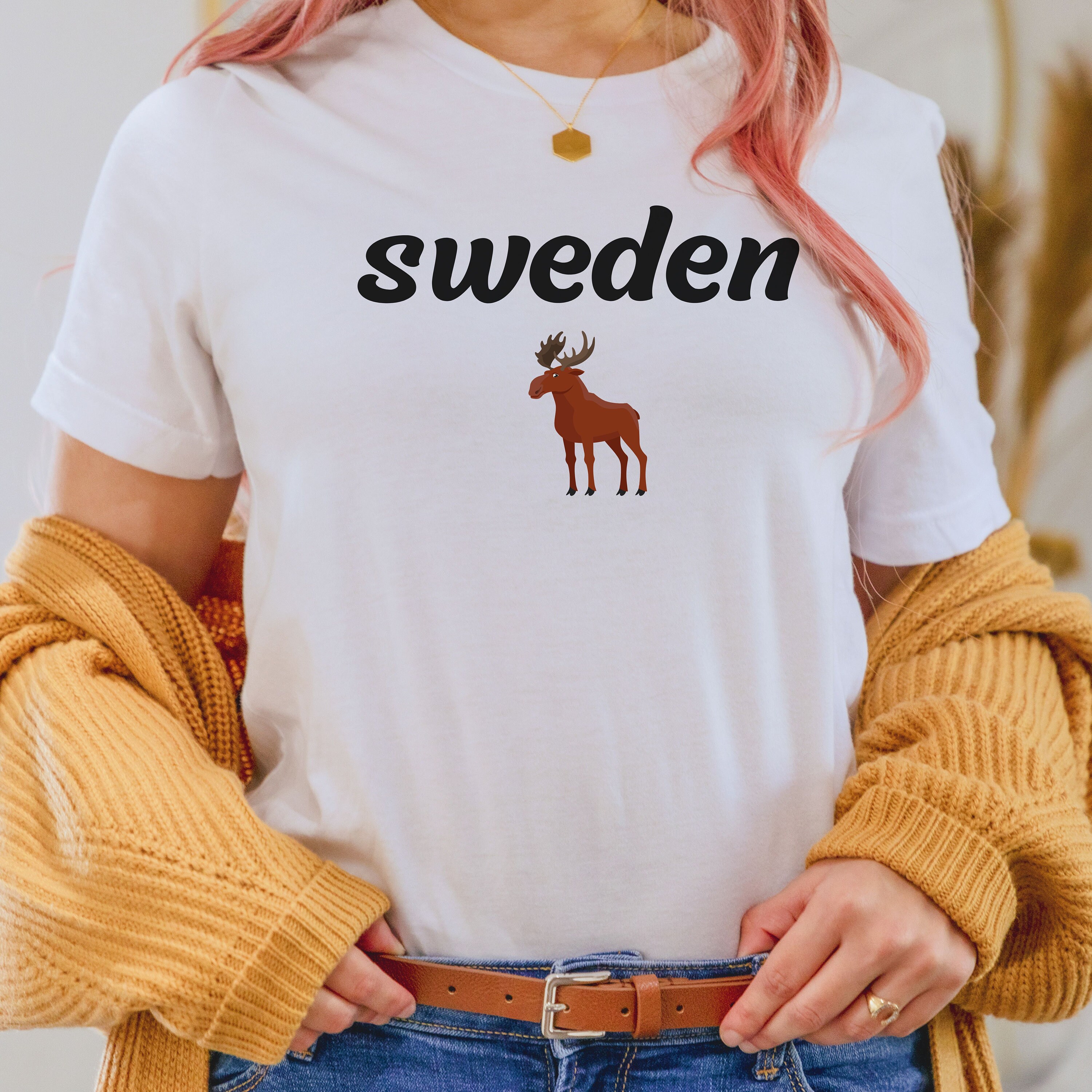 Camiseta sueca, la mejor camiseta de Suecia, camiseta de alce ...