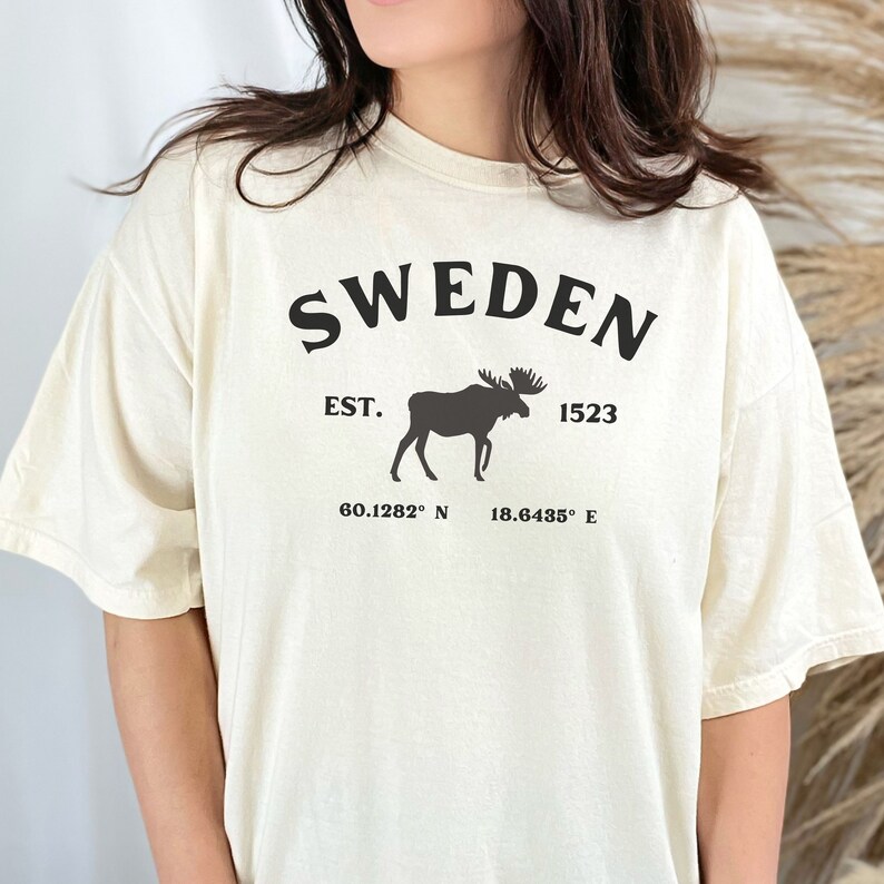 Camiseta de Escandinavia, camiseta del norte de Europa, camiseta sueca ...