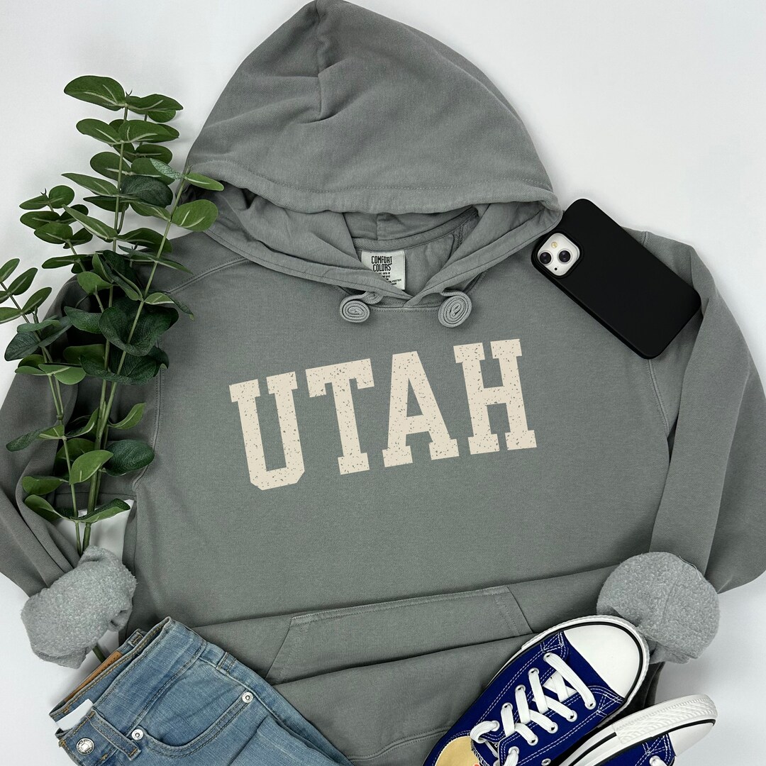 Utah Sweatshirt Hoodie, Comfort Colors® Hooded Sweatshirt, Utah ...