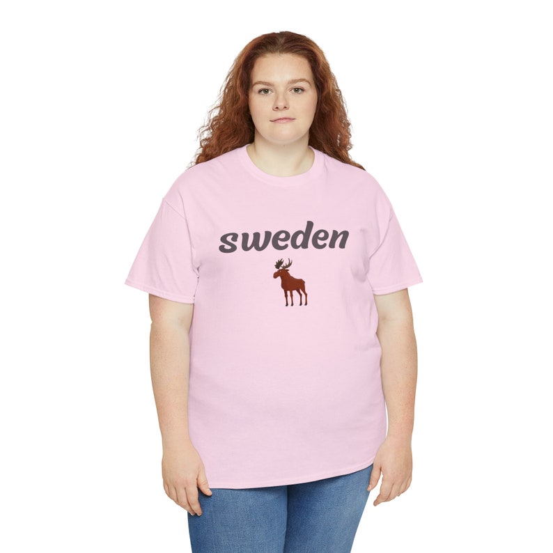 Camiseta de Suecia, camisa de alce escandinavo, camiseta nórdica, alce ...