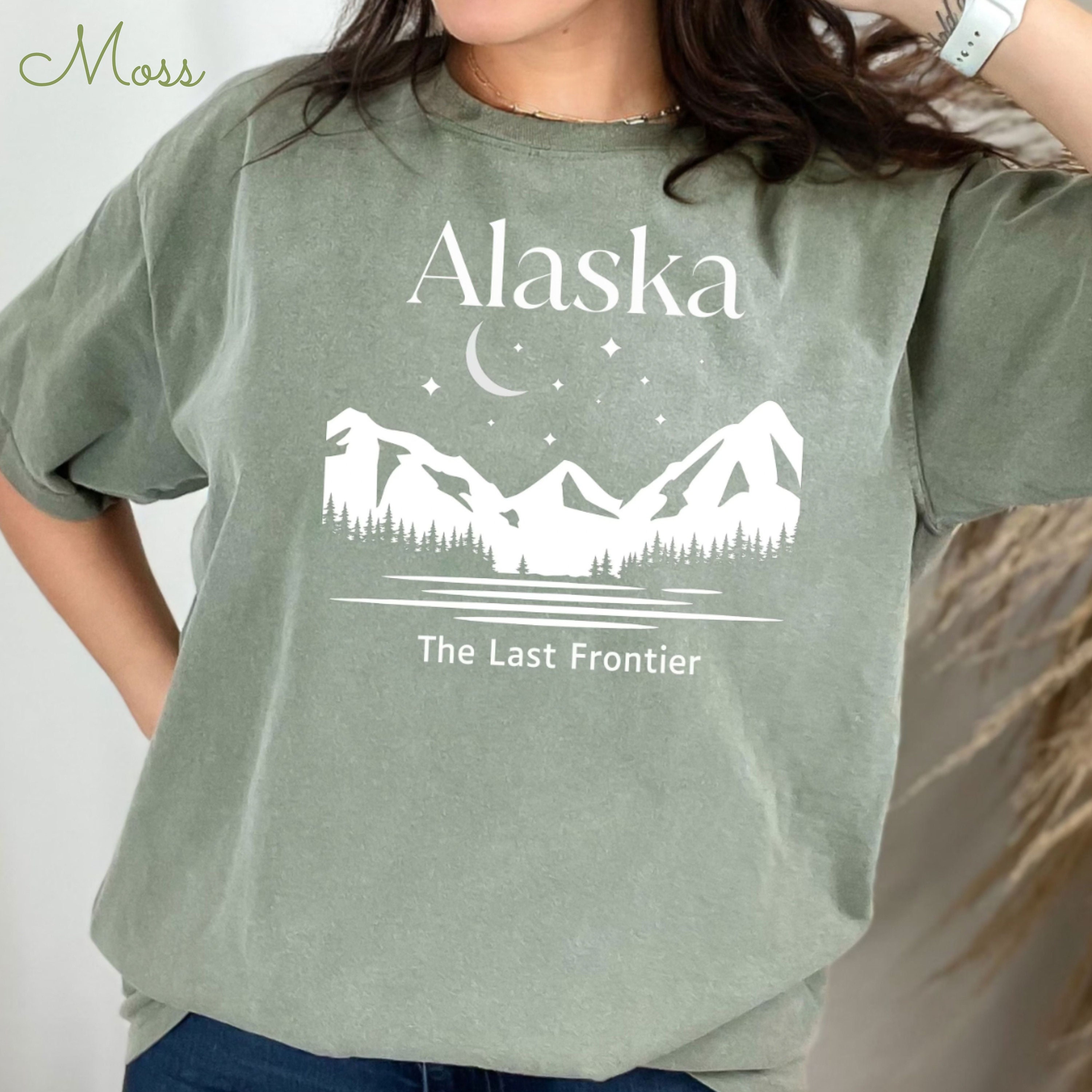 Best Alaska Comfort Colors® Tshirt, Mountains Shirt, Alaska Pullover ...