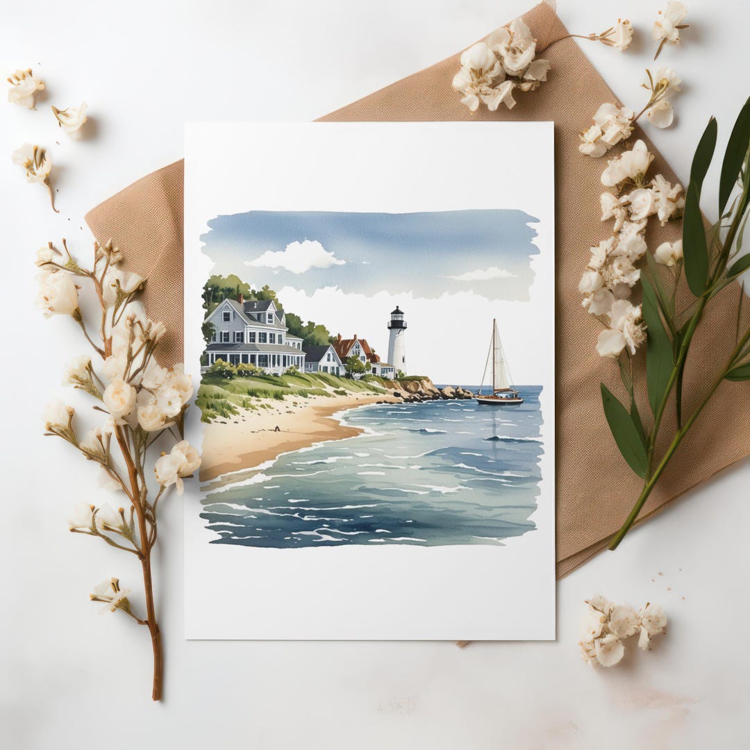 Nantucket Nature SVG PNG Digital Files - Cape Cod Beach PNG Svg Files ...