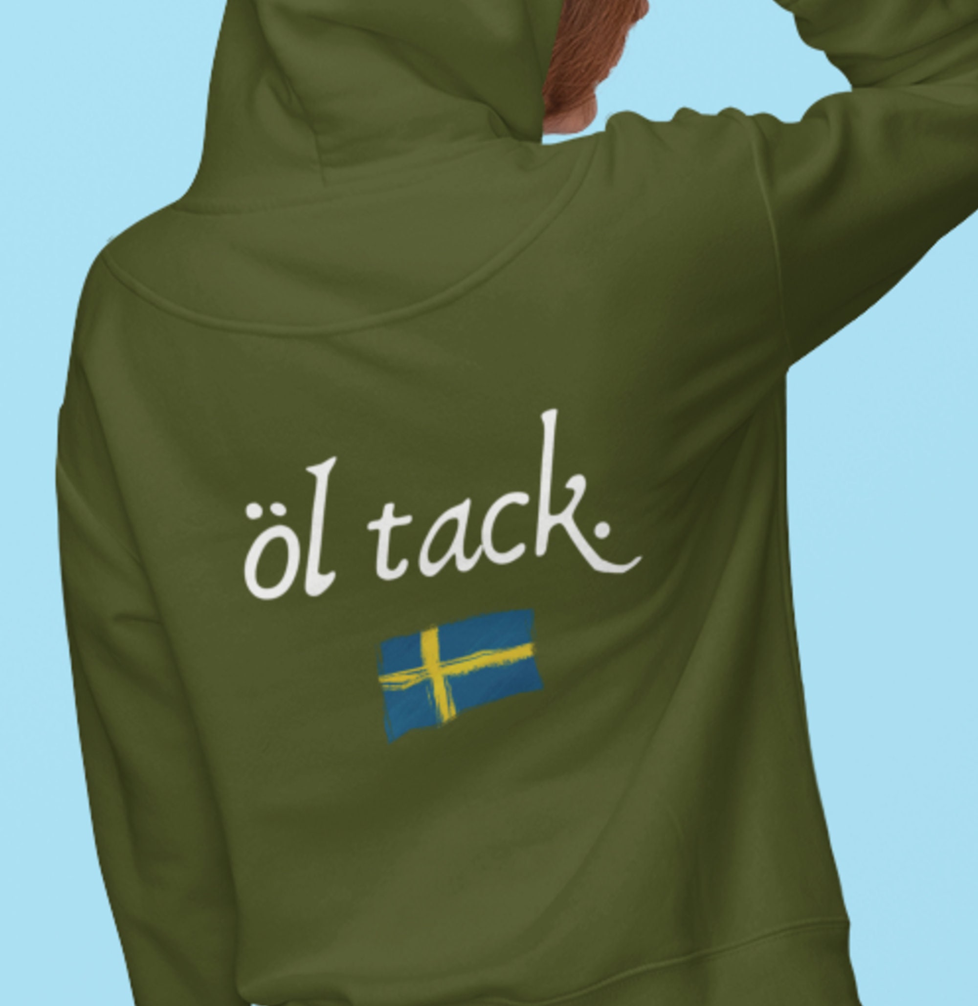 Best Back of Shirt Swedish Flag Ol Tack Beer Please Pullover - Etsy UK