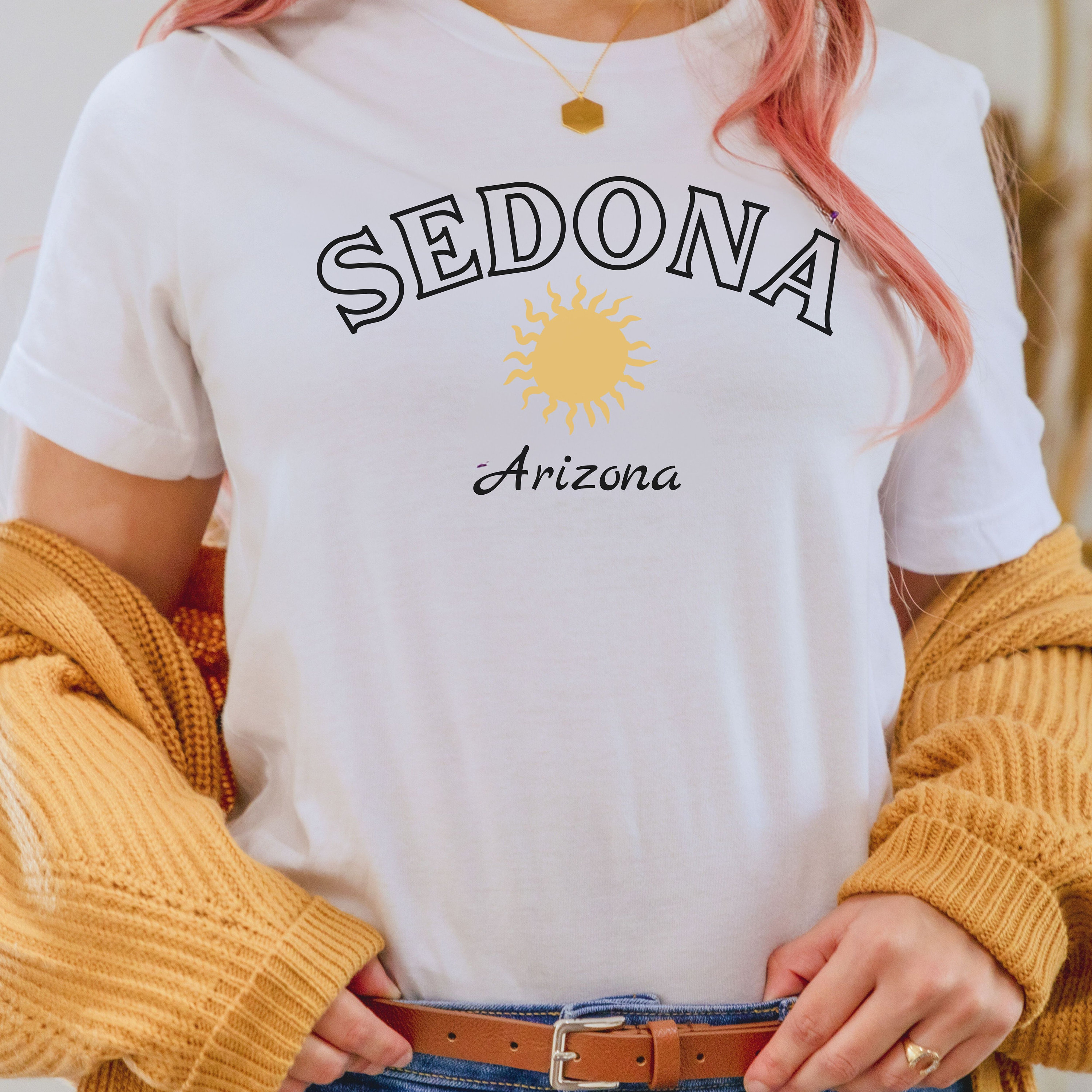 Sedona Vortex Tee, Womens Sedona Tee, Sedona Themed Gifts, Sedona T Shirt, Sedona AZ Desert ...