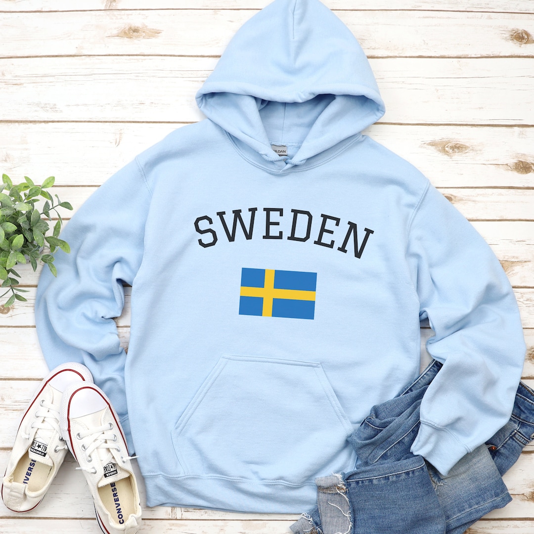 Swedish Flag Emblem Sweden Scandinavia Hoodie for Lovers of - Etsy