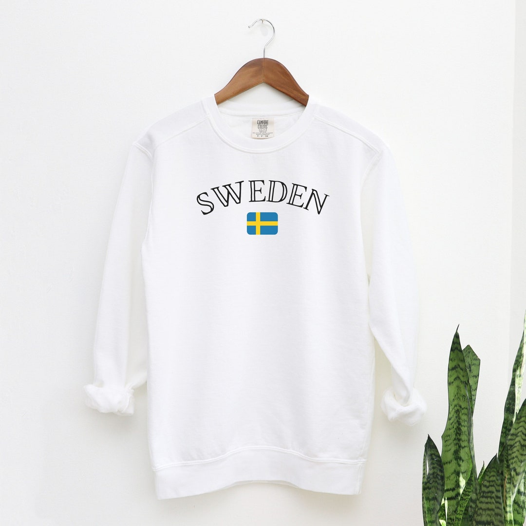 Sweden Sweatshirt, Comfort Colors® Swedish Crewneck Pullover, Cute ...