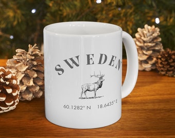 Swedish Gift Idea/swedish Mug/swedish American Gift/half - Etsy