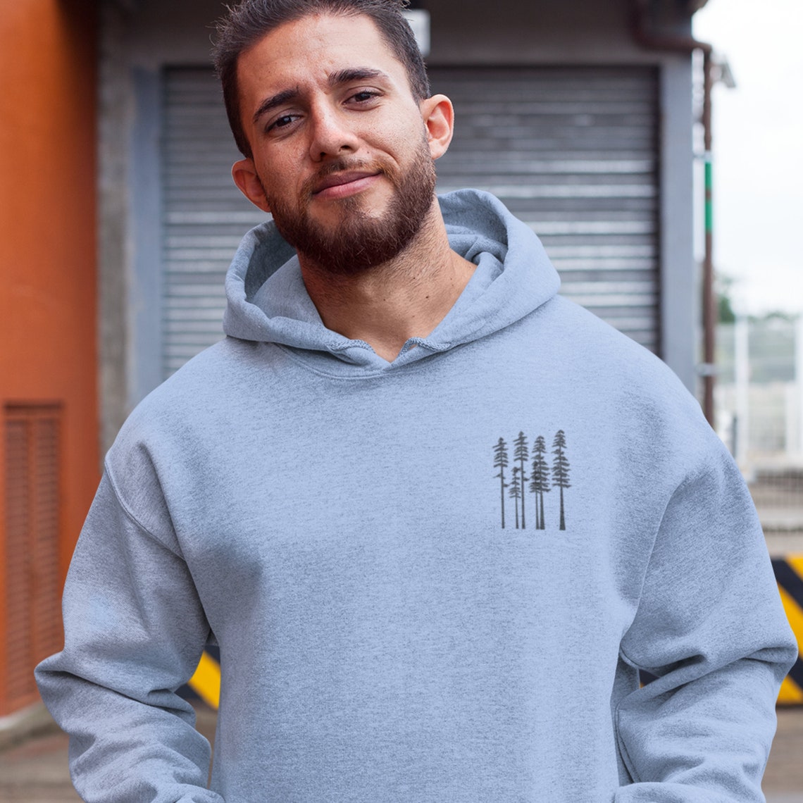 Tall Trees Hoodie for Cozy Camping Gear and Has Pine Tree Graphic That ...