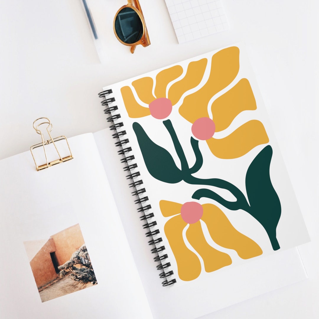 Matisse Inspired Print Spiral Notebook - Ruled Line - Etsy