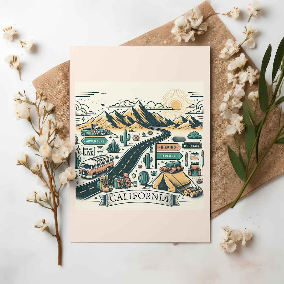 California Adventure SVG PNG Digital Files - PNG Svg Files - Digital ...