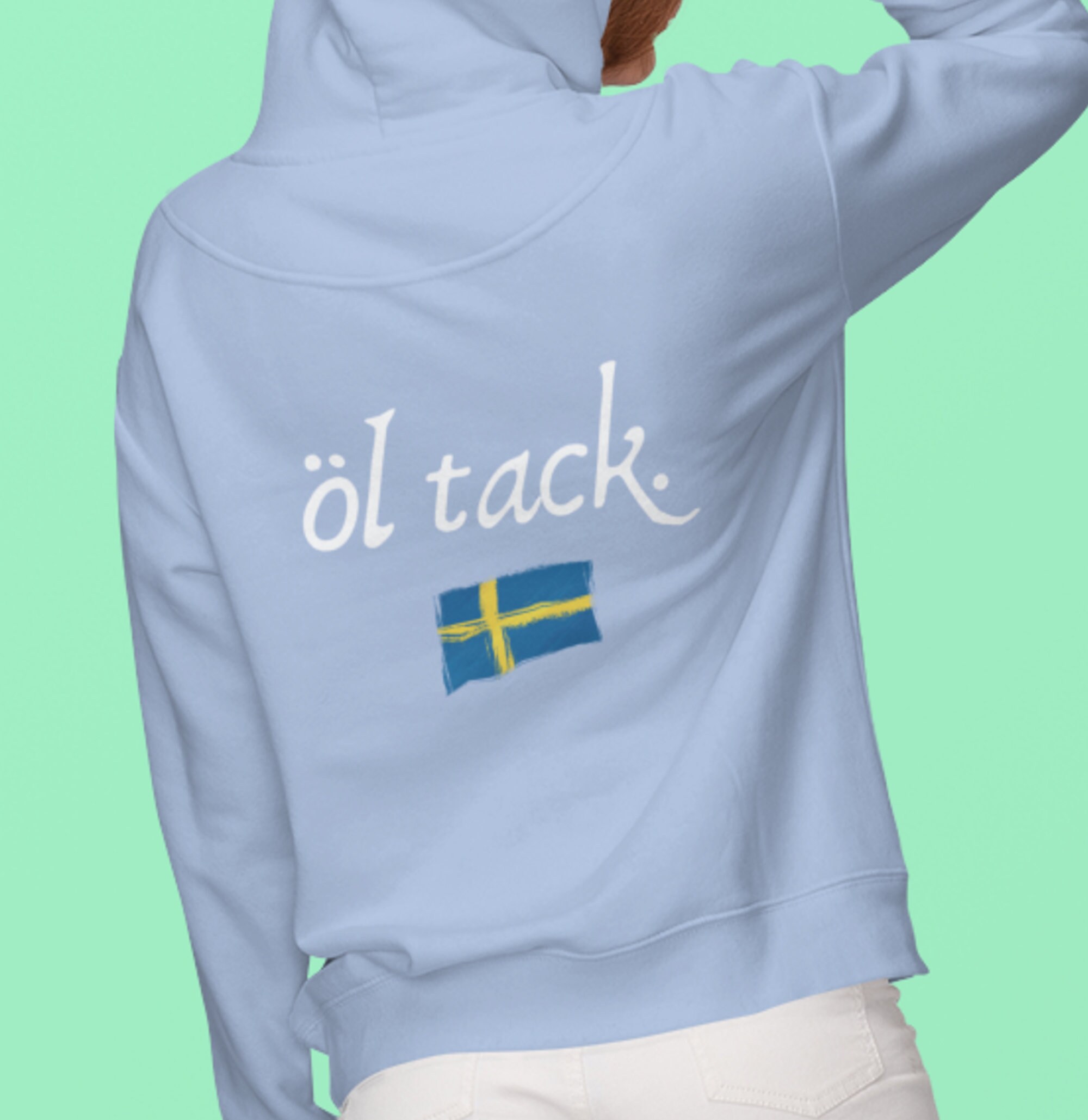 Best Back of Shirt Swedish Flag Ol Tack Beer Please Pullover - Etsy UK