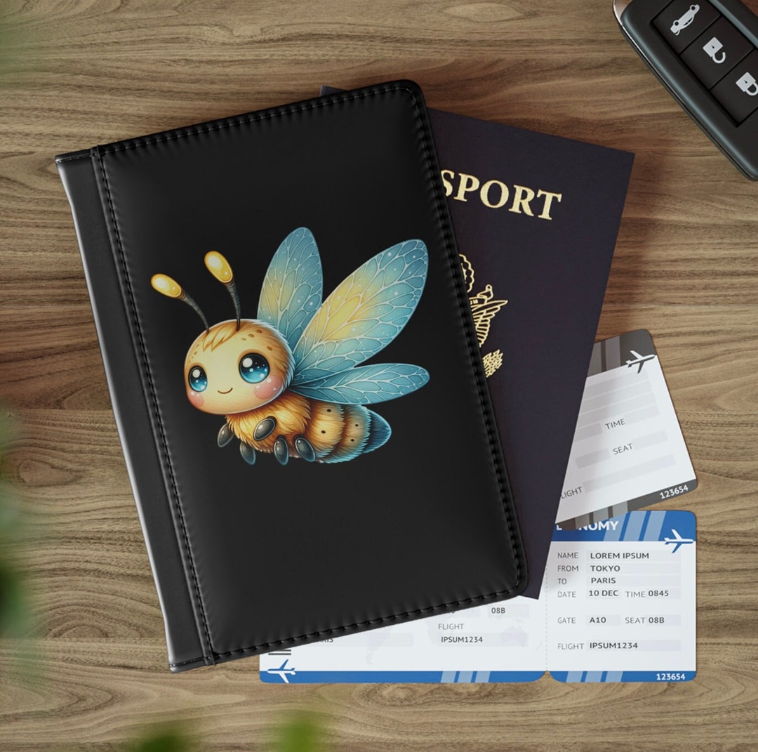 Travel Firefly Passport Holder, Passport Cover, Cute Firefly Holder for ...