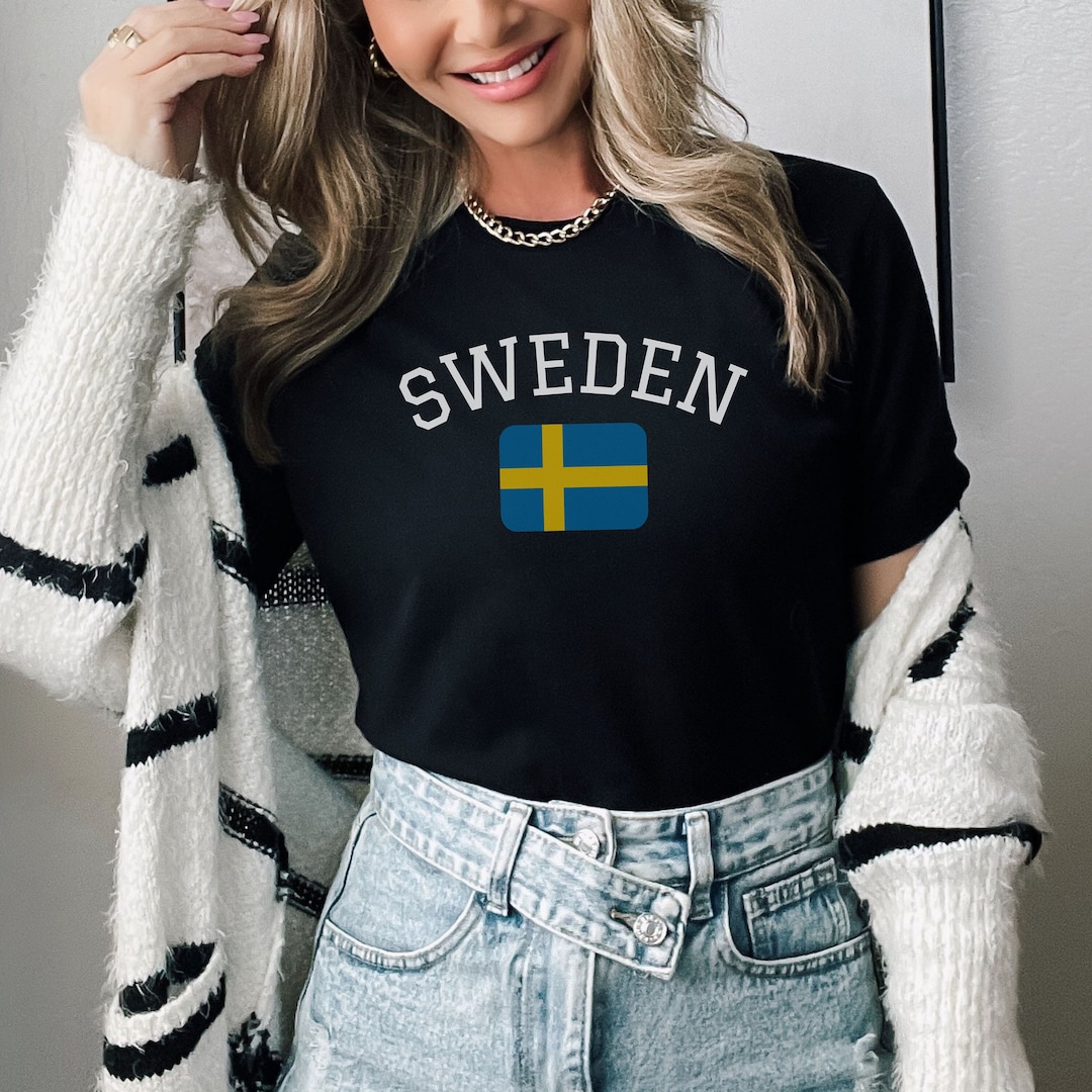 Swedish Flag Emblem, Best Sweden Tshirt, Sweden Gift, Sweden Flag Shirt ...