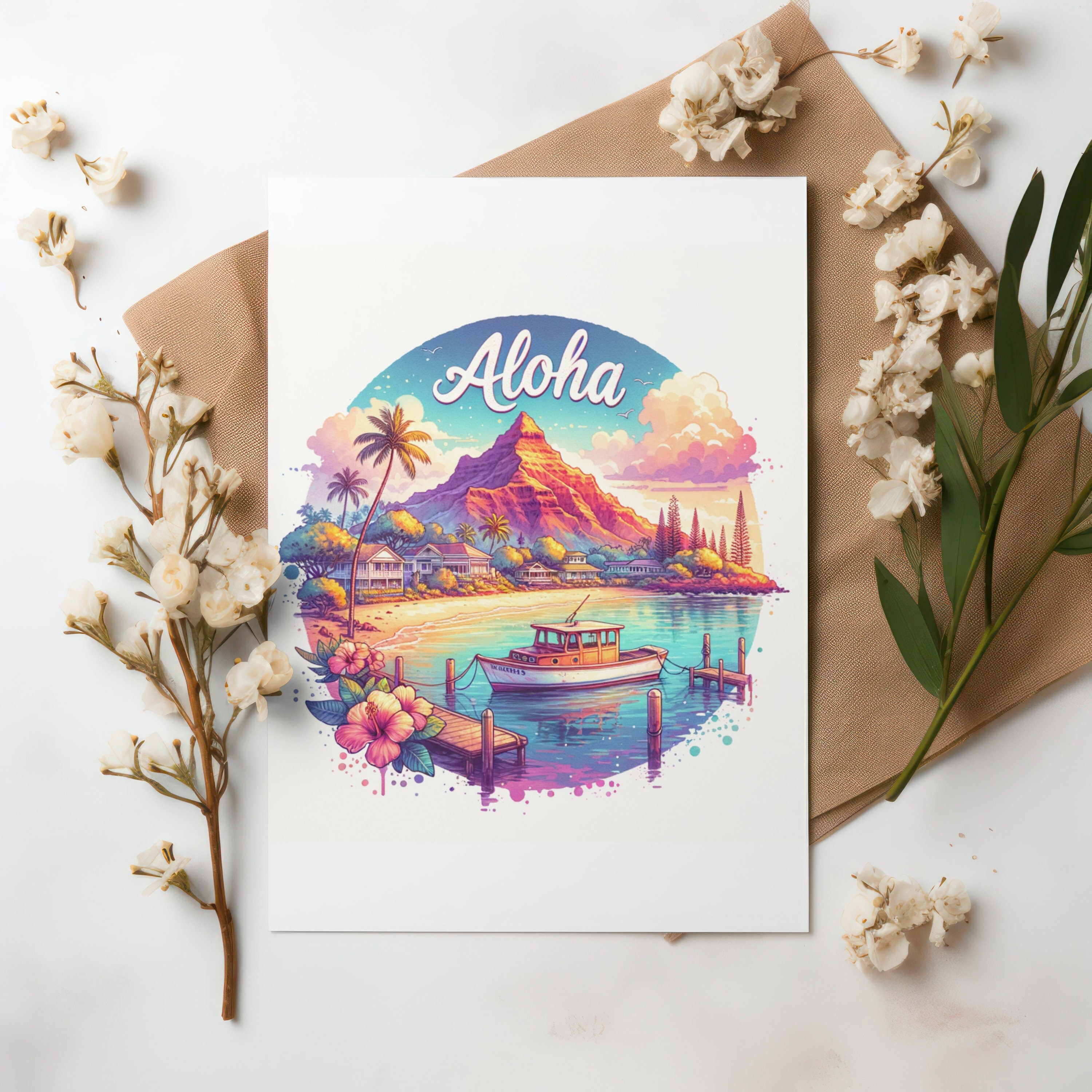 Aloha SVG Hawaii PNG Digital Files Svg Files Old Hawaiian Digital Files ...