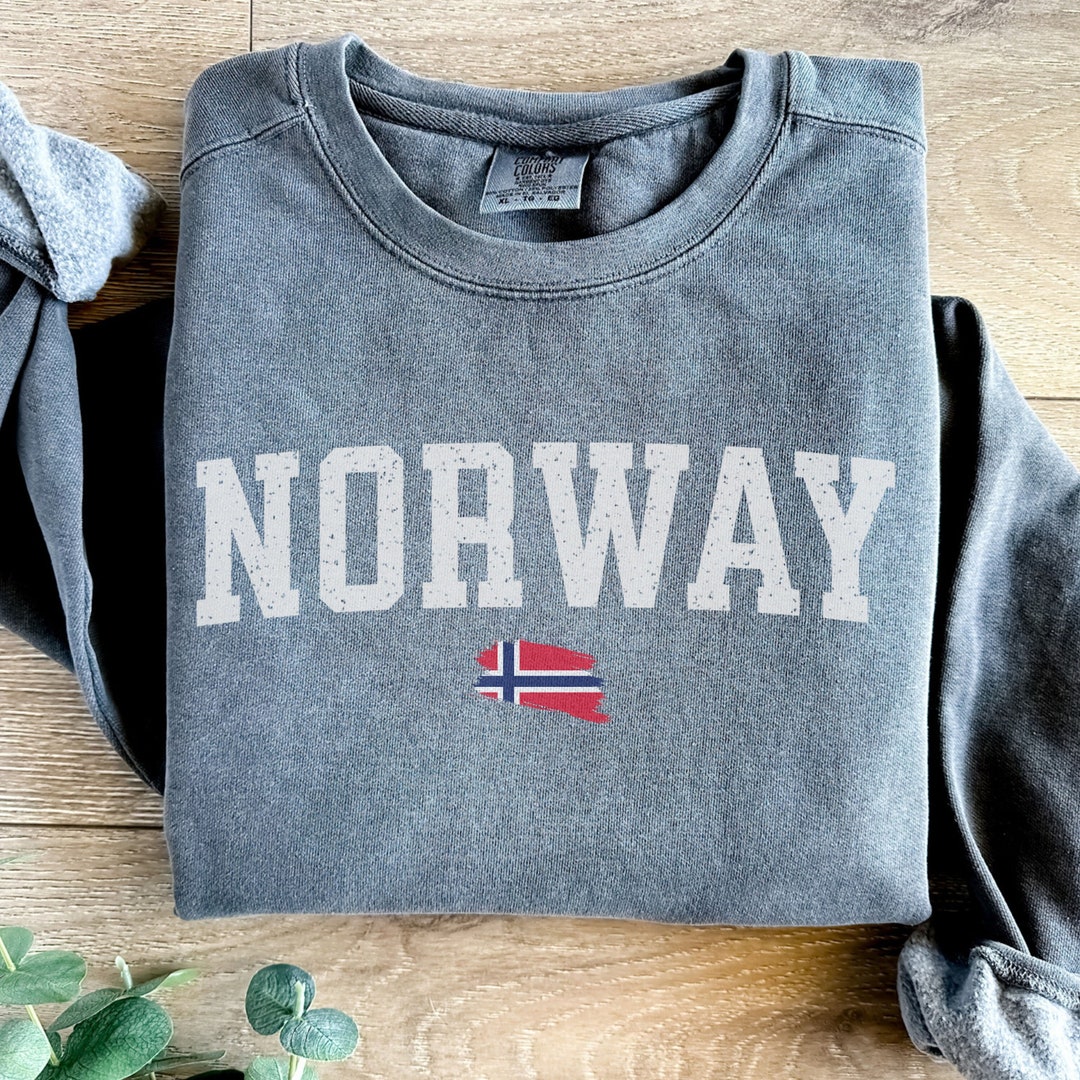 Norway Flag Sweater Sweatshirt Comfort Colors® Norwegian Shirt ...