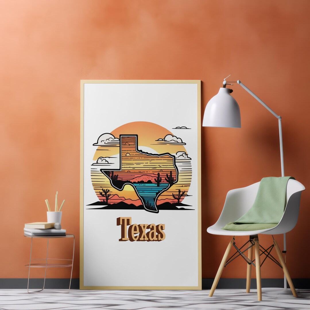 Texas Poster PNG Digital Files - Summer in Texas PNG SVG Files - Austin ...