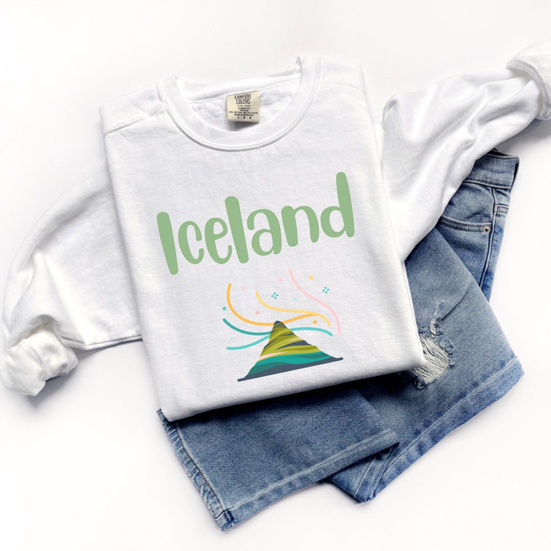 Iceland Sweatshirt, Comfort Colors® Sweatshirt Crewneck, Icelandic Gift ...