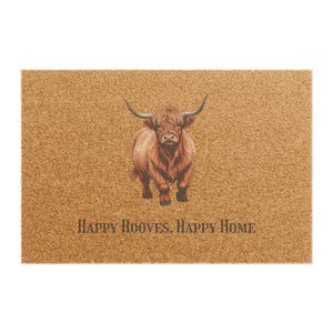 Highlands Cow Rug Welcome Mat 24 X 16 House Welcome Rug Gift Cute Door ...