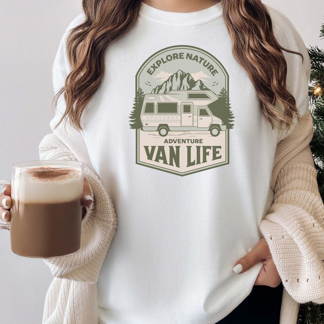 Van Life Camping Van Life Tshirt, Comfort Colors® 1717 Shirt, Adventure ...