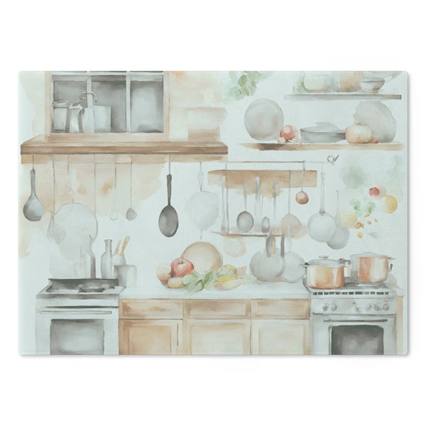 Glass Cutting Board - Etsy