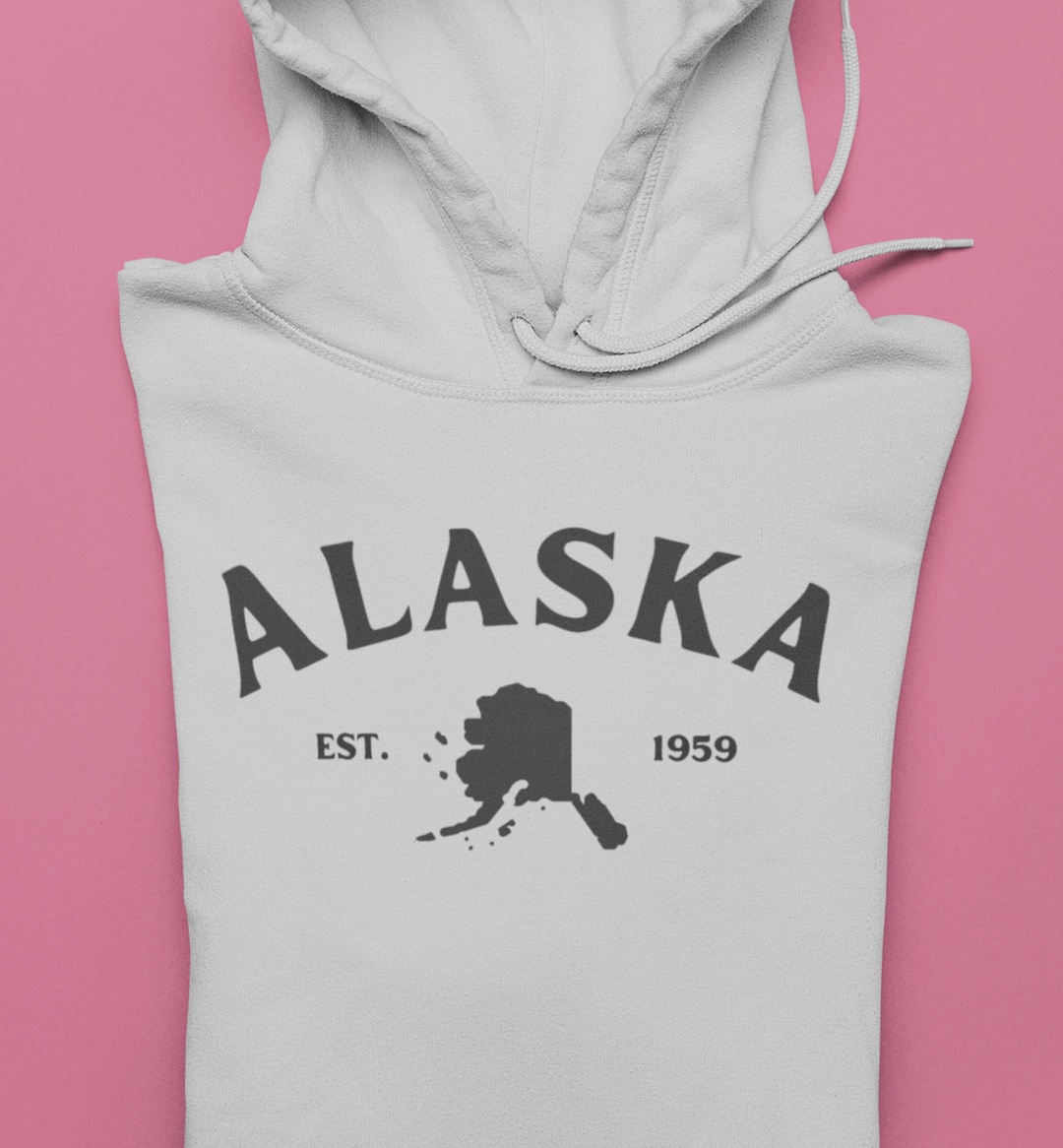 Pacific Northwest Alaska Hoodie, Best AK Pullover Hooded Sweatshirt ...