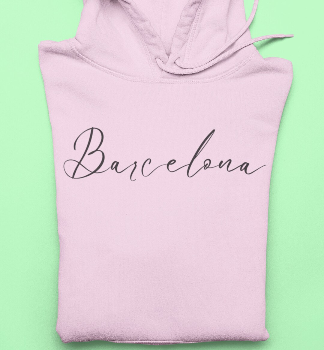 Spanish Shirt Barcelona Souvenir Sweatshirt With Script Font Design ...