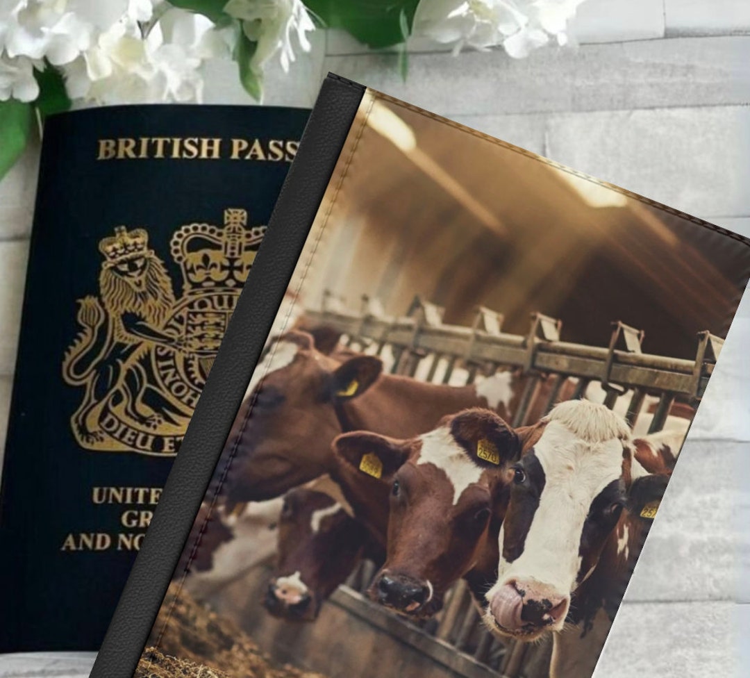 Ultimate Travel Lover Gift, Cow Passport Holder, Travel Passport Cover ...