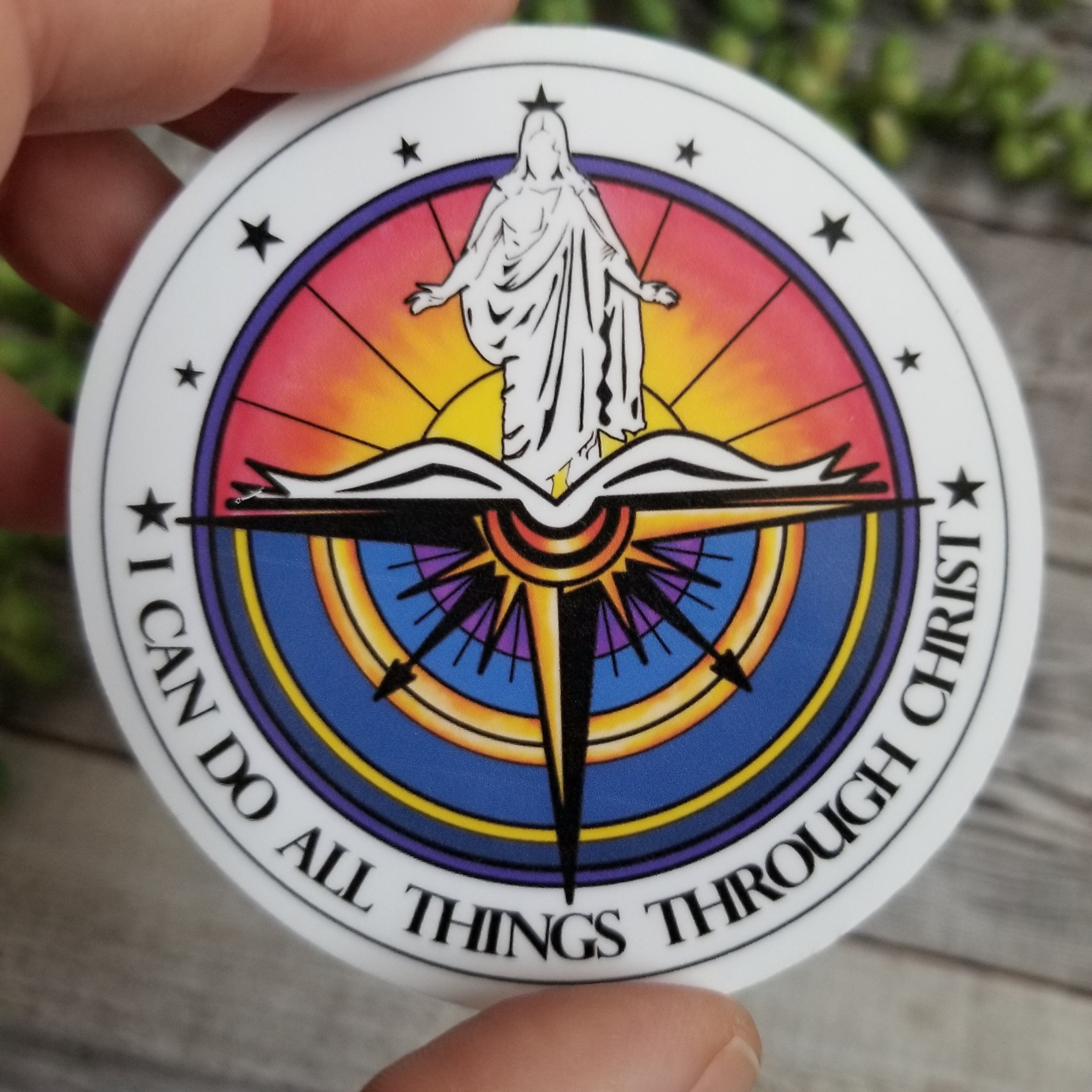 STICKER: Jesus Christ Sticker, I Can Do All Things Through Christ, LDS ...
