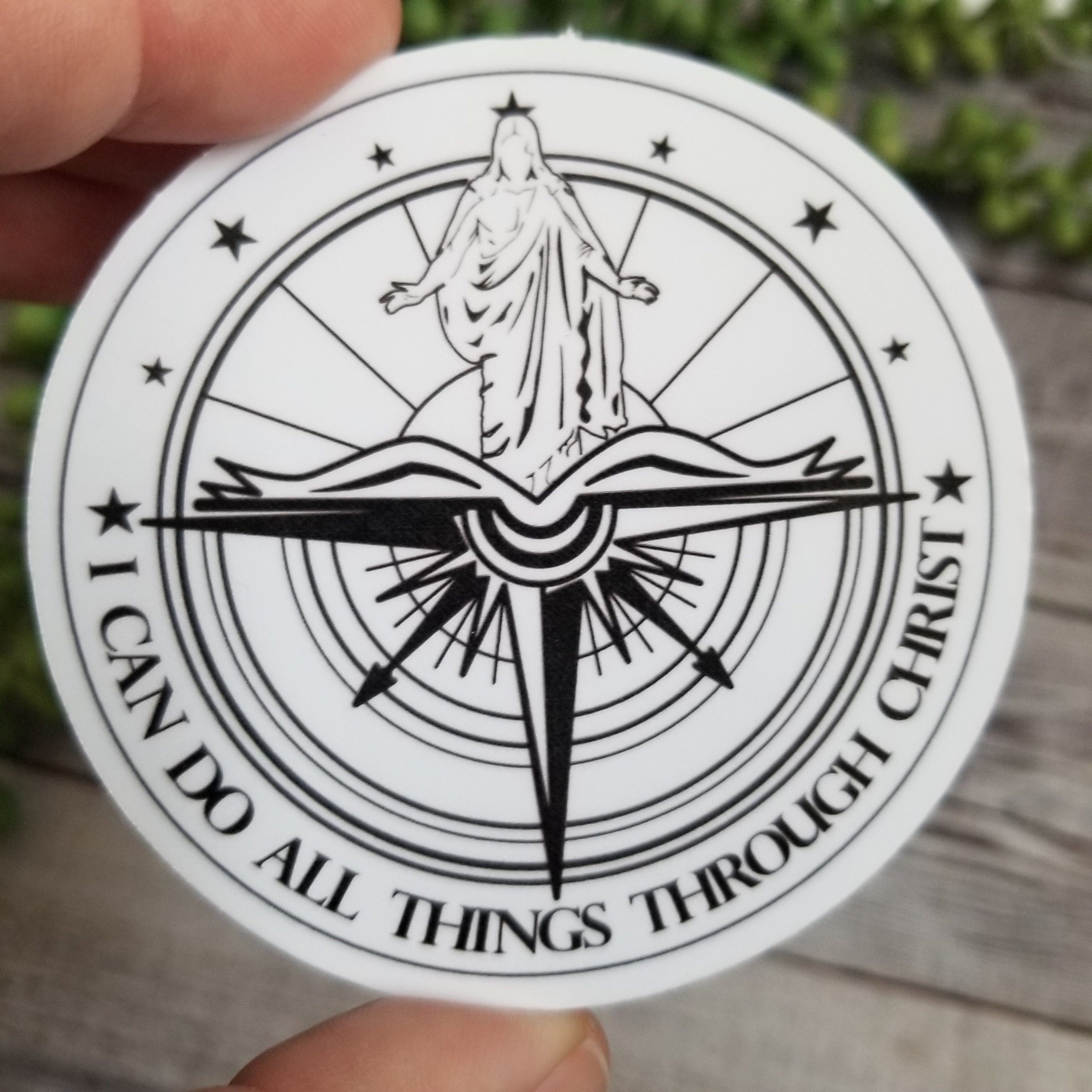 STICKER: Jesus Christ Sticker, I Can Do All Things Through Christ, LDS ...