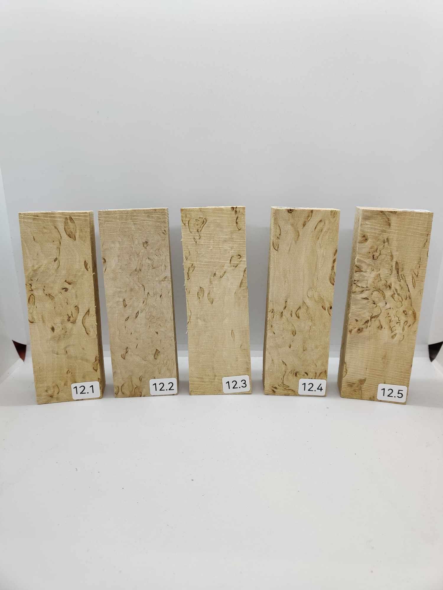 LARGE Scandinavian Curly Birch Burl Blocks: Knife Handle Material DIY ...