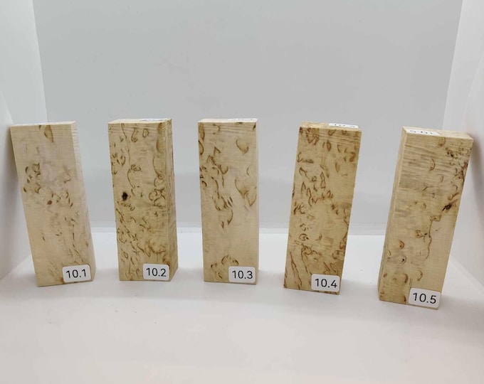 Scandinavian Masur Curly Birch Burl Blocks 10 Knife Handle Material ...
