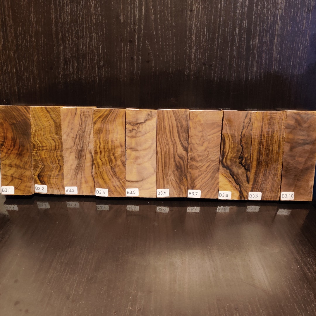 Turkish Walnut Burl Blank Highly Patterned Raw Natural Knife Handle ...