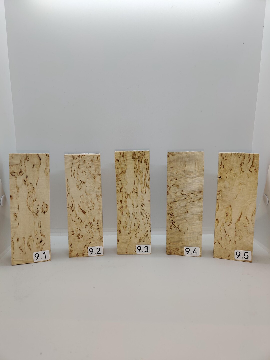 LARGE Scandinavian Curly Birch Burl Blocks: Knife Handle Material DIY ...